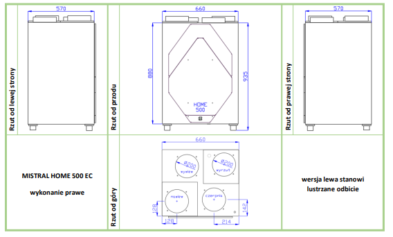 MISTRAL HOME – WYMIENNIK ENTALPICZNY Z ODZYSKIEM CIEPŁA I WILGOCI